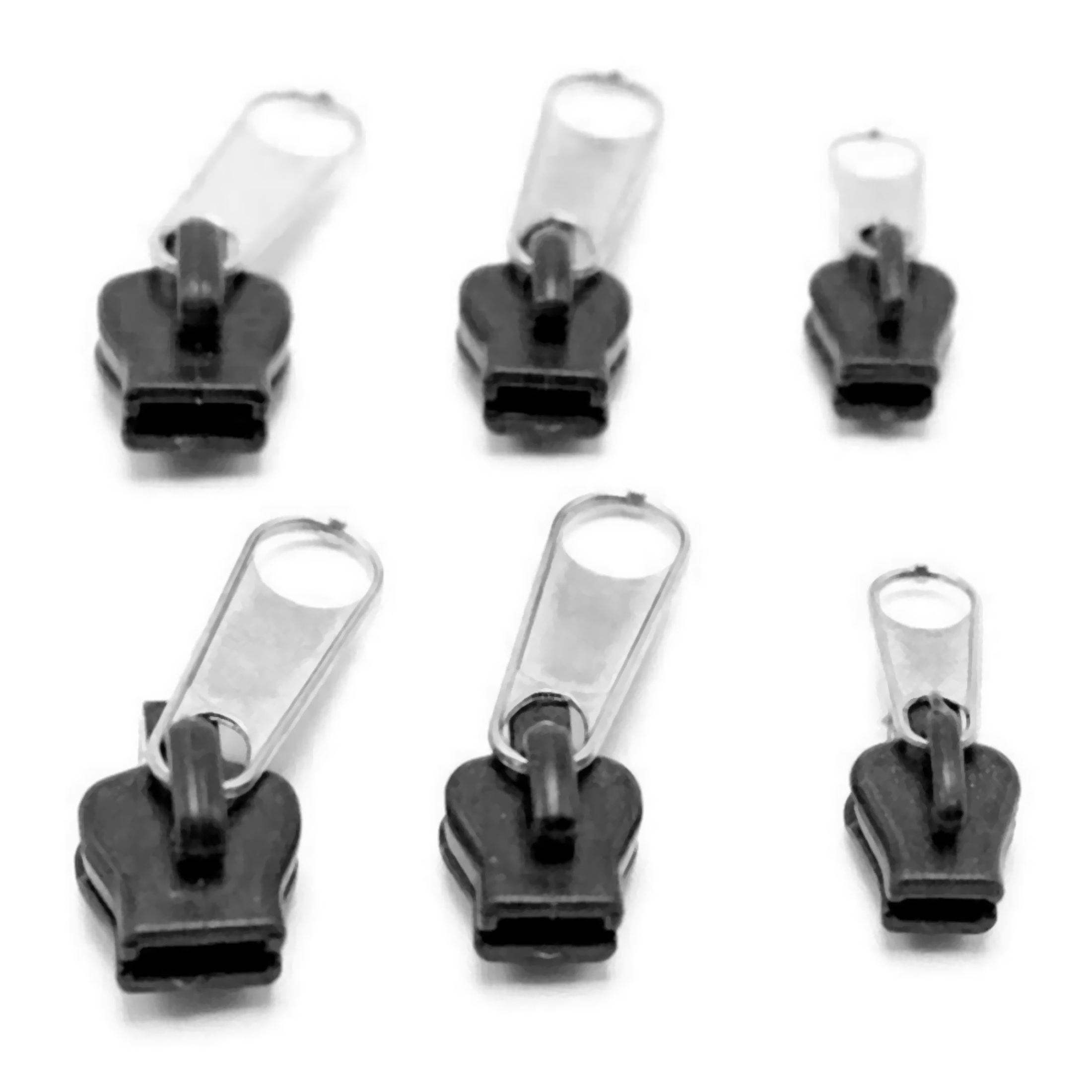 6pcs High-quality plastic and Metal Zipper Slider Head Instant Fix ...