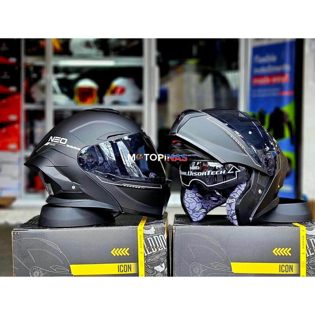 Spyder Neo Icon Modular Dual Visor Helmet | Shopee Philippines