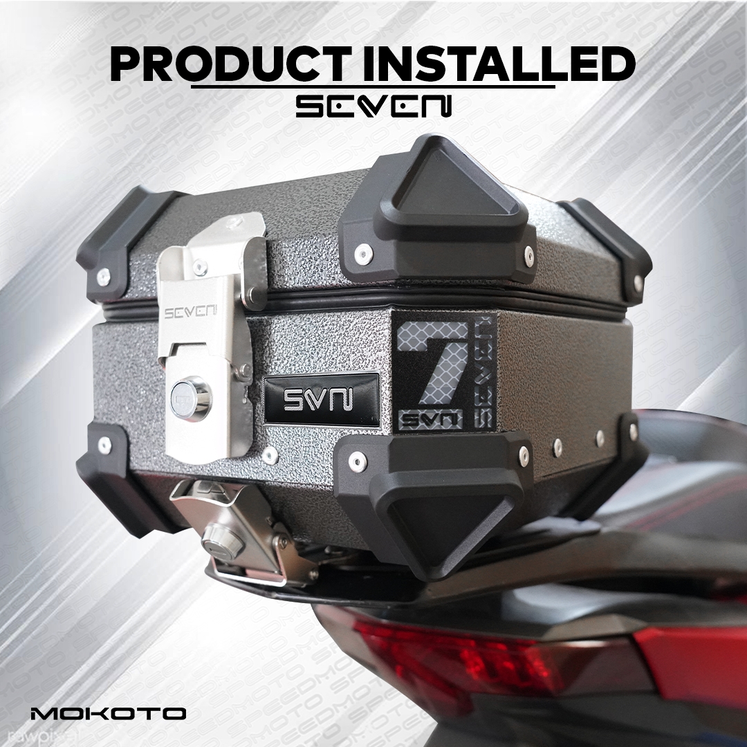 MOKOTO SEVEN SERIES 10L ALLUMINUM ALLOY TOP BOX STORAGE UNIVERSAL FOR ...