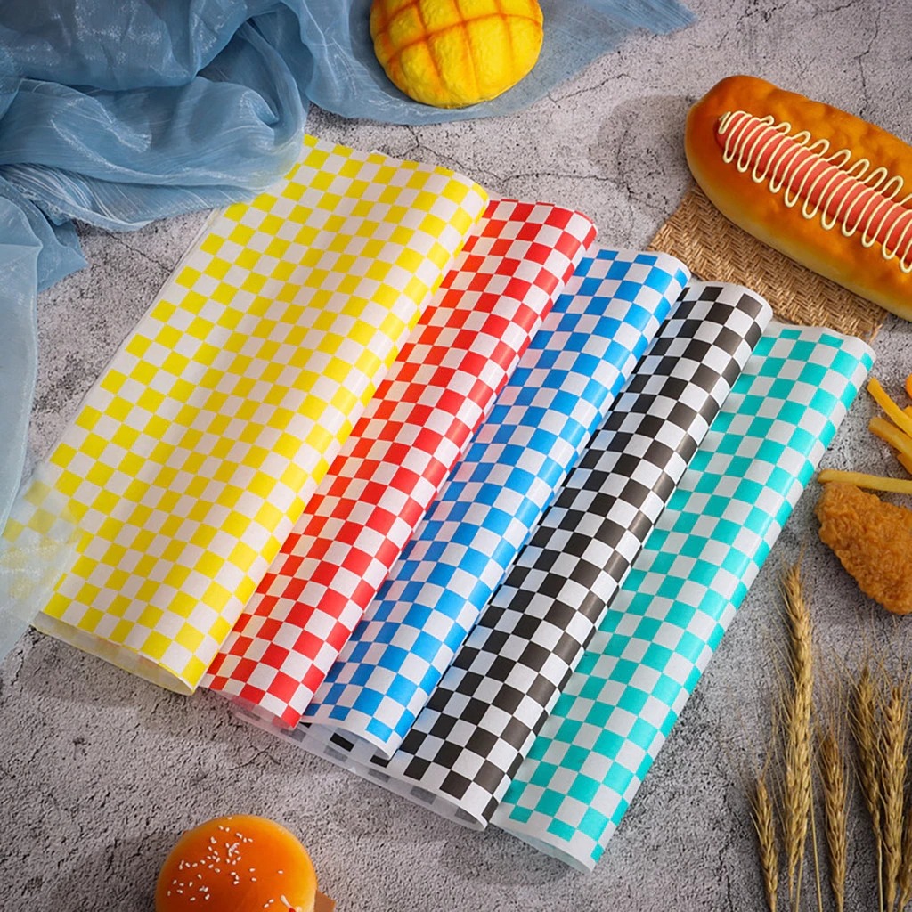 Checkered Deli Basket Food Liner Wrap Greaseproof Paper(400pcs) for ...