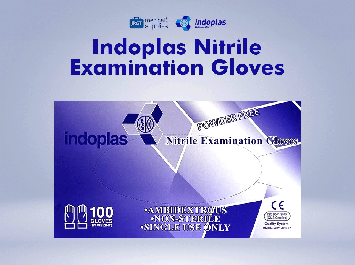 Indoplas Nitrile Examination Gloves Powder Free (100pcs) | Shopee ...