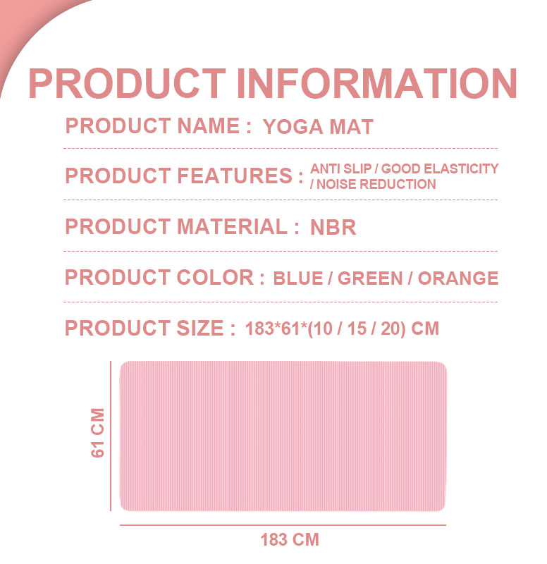 10/15/20MM Yoga Mat Non-Slip Sports Mat Women Fitness Dance Mats ...