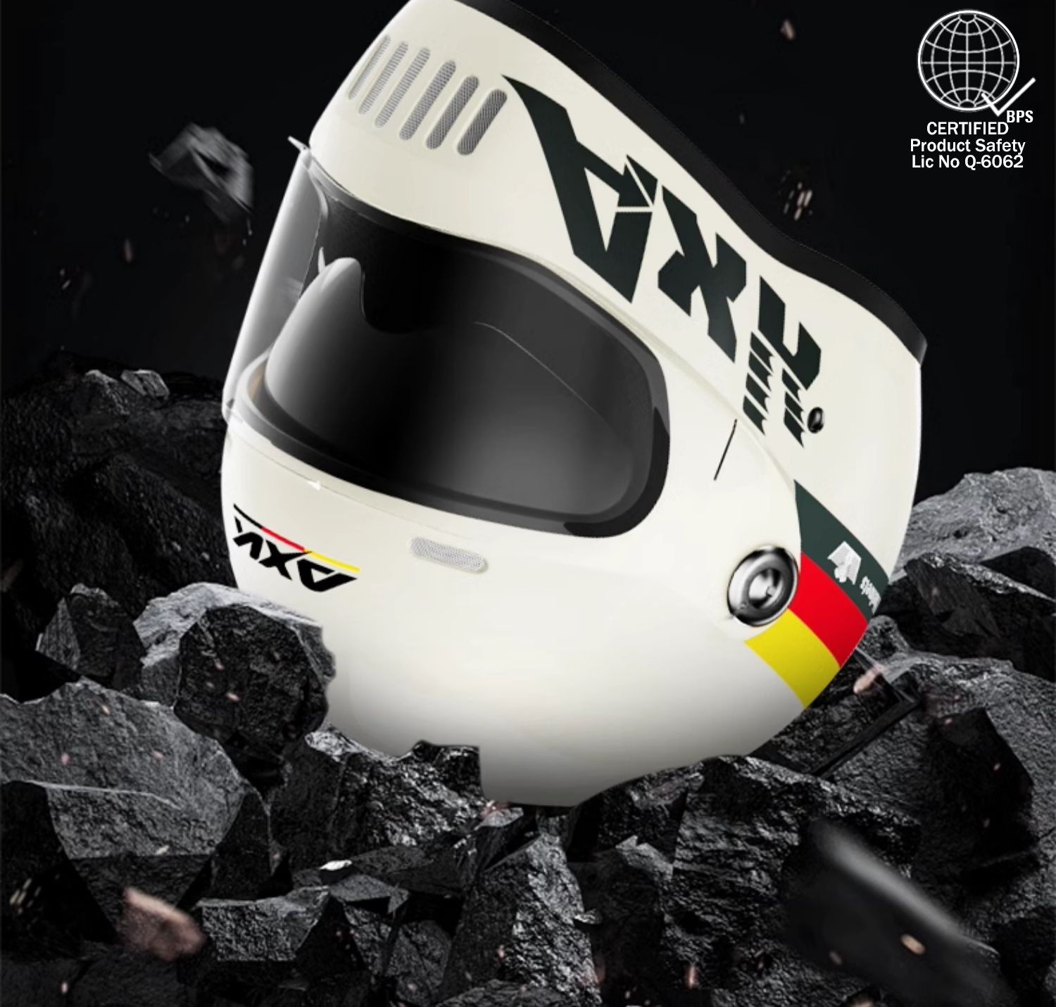AXK MOTO Color Full Face Helmet Model 901 Motorcycle Safety Helmet with ...