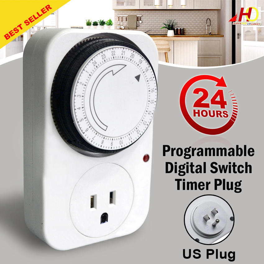 YTS-US23 24 Hours Program Timer 220-240V Max. 3000W Mechanical ...