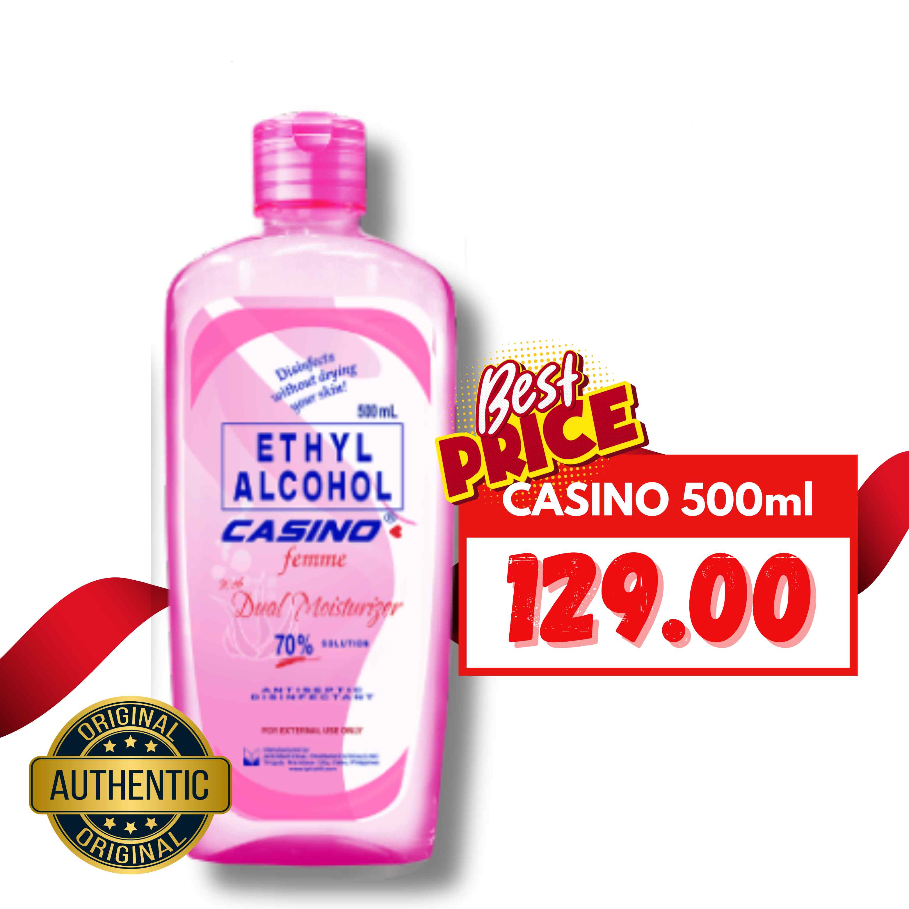 CASINO Ethyl Alcohol Femme 70% Solution | Shopee Philippines