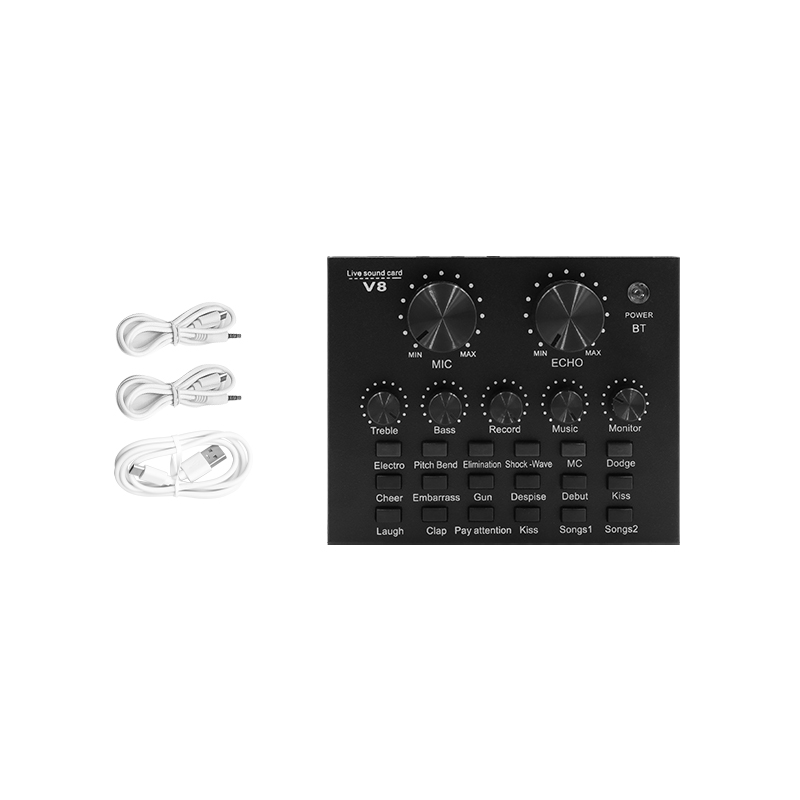 Popcorn BM800 With V8 Soundcard Condenser Microphone | Shopee Philippines
