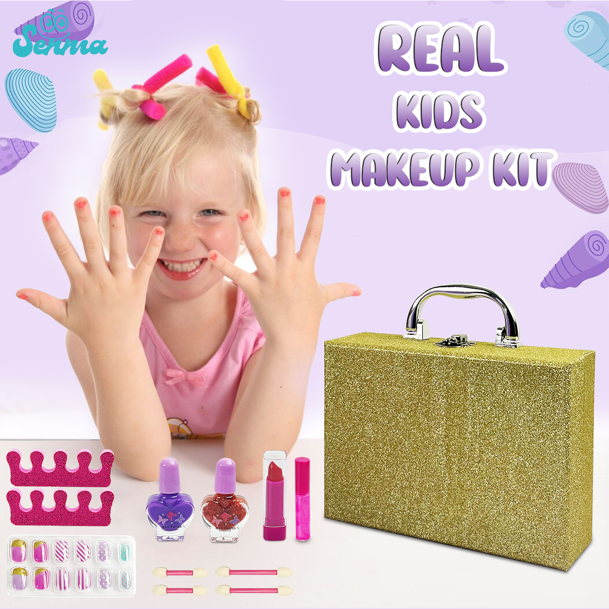 Kuromi Makeup Kit Toy Set for Kids Girls Non Toxic and Safe Exquisite ...