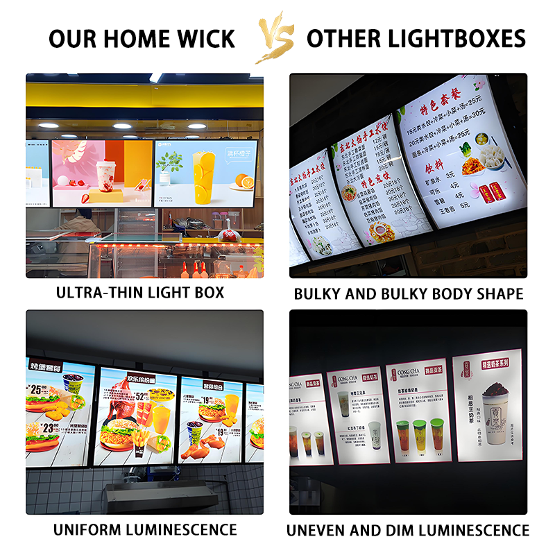 Milk tea store Menu luminous ordering sign LED billboard ultra-thin hanging | Shopee Philippines