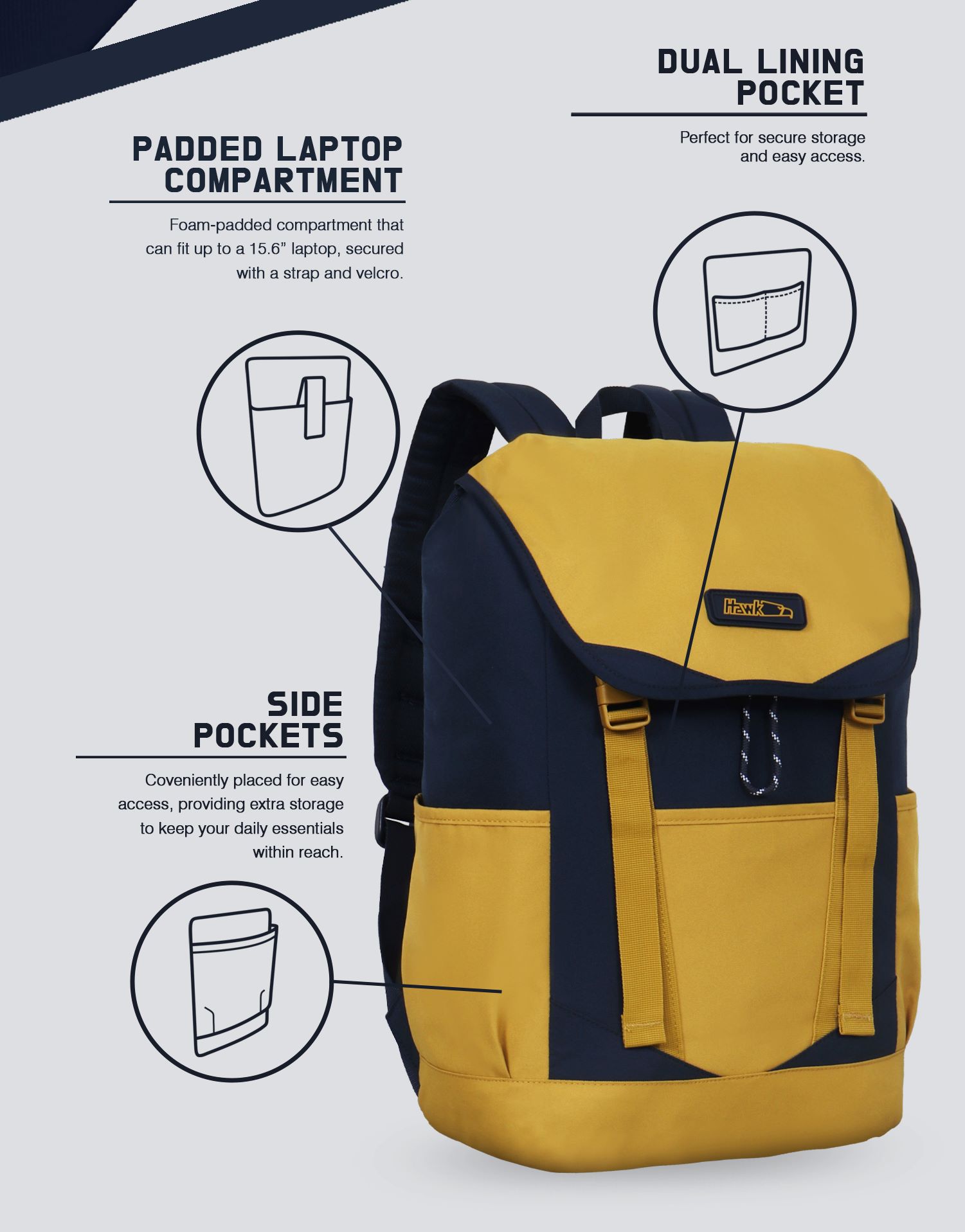 Hawk 5972 LARGE Lifestyle Backpack | Shopee Philippines