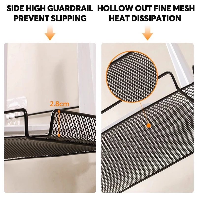 Punch-Free Wall Mounted Wifi Holder Router Shelf Set-Top Box Bracket ...