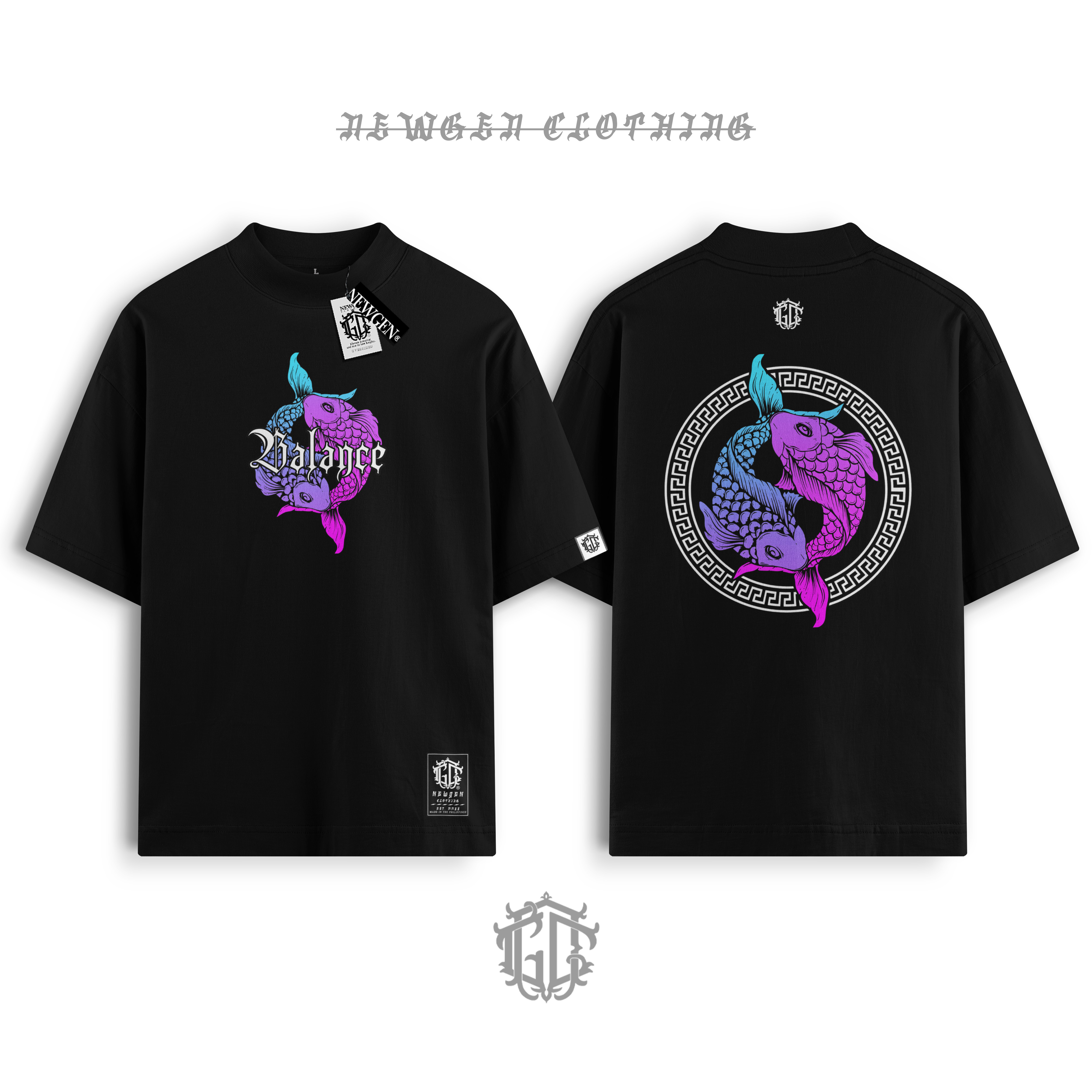 Balance Yin yang by NEWGEN® Clothing - Pro Club Oversize T-Shirt ...