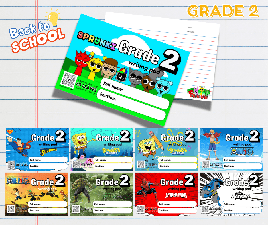 Personalized PAD PAPER Grade 1 to Grade 3 | Shopee Philippines