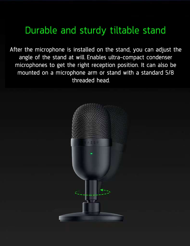 Razer Seiren Mini Black Mic Razer Microphone Razer Ultra-compact ...
