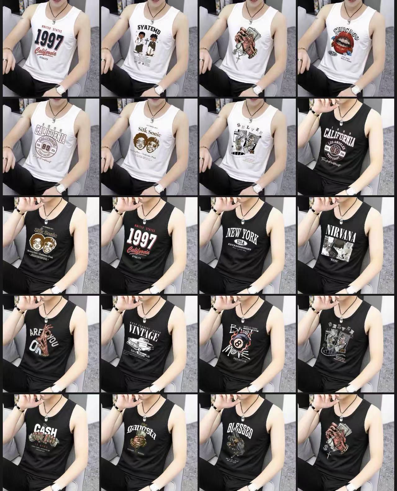 Fashion Sando For Men Clothing Black Casual Tank tops | Shopee Philippines