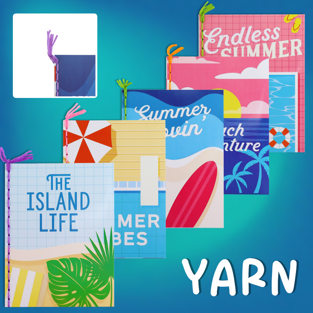 FCI Kawaii YARN NOTEBOOK WITH YARN (YARN NBK) ASSORTED DESIGN 80's ...