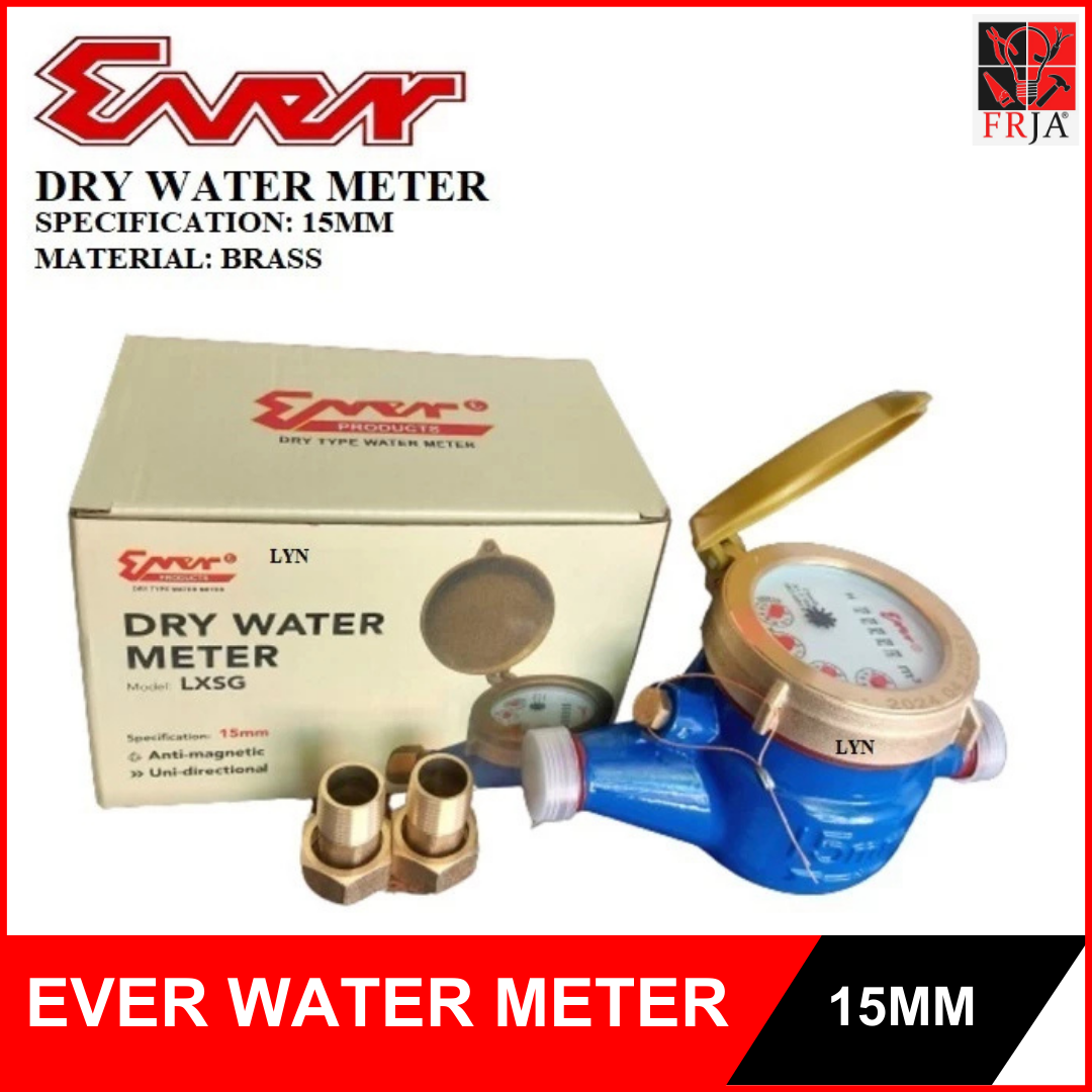 EVER WATER METER PVC/BRASS ORIGINAL | Shopee Philippines