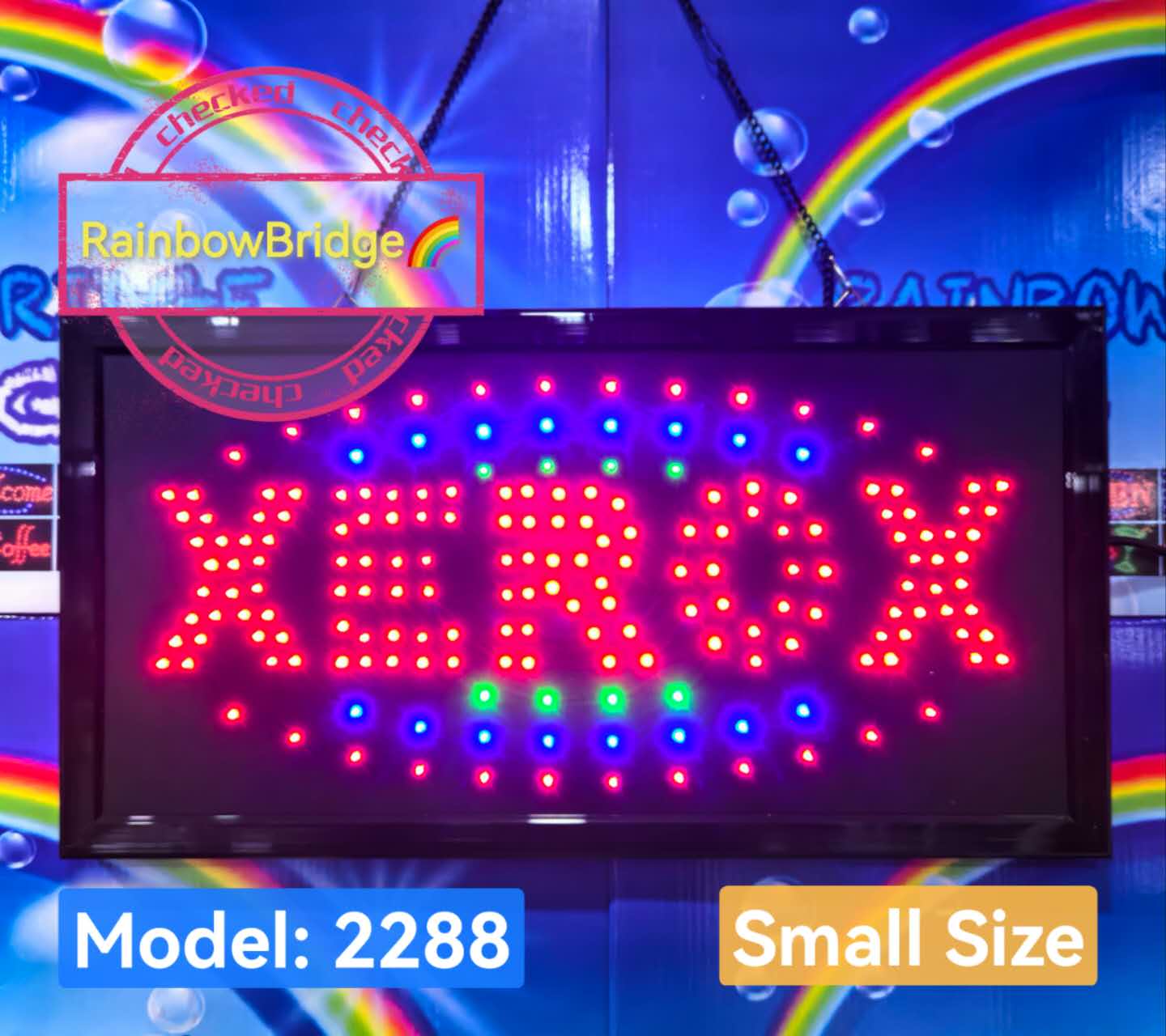 XEROX - RAINBOW BRIDGE LED SIGNAGE (New-Small-Large) #SIZE: W48cm #882 ...