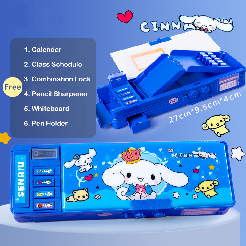 Kuromi Pencil Case Box For Kids Girls Melody Password Lock Pencil Case ...