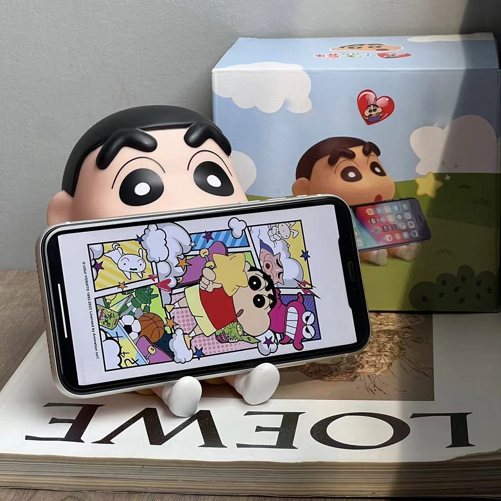 Cute Cartoon Crayon Shin-chan Desktop Phone Stand Office Desktop Lazy ...
