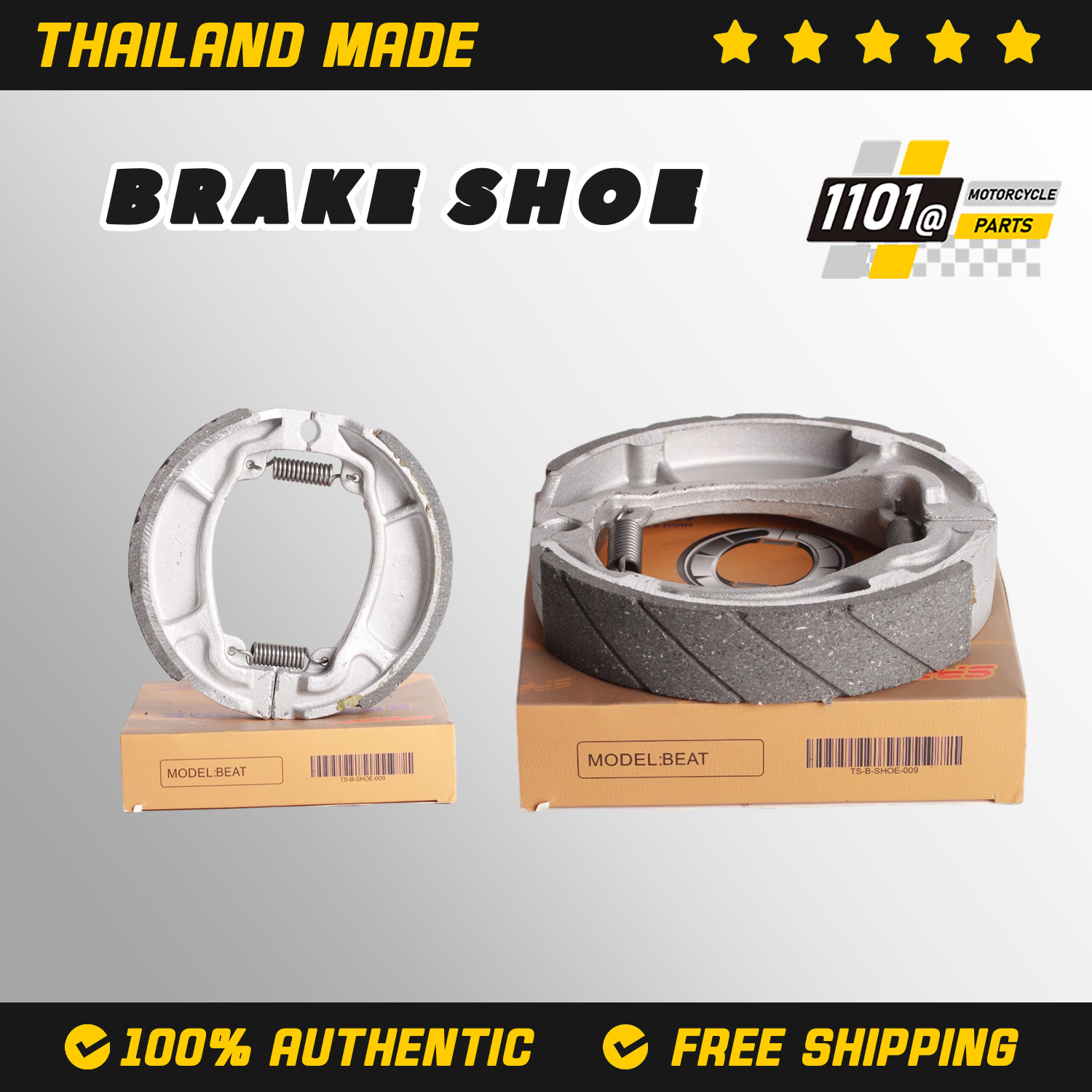 1101@Brake Shoe Motorcycle HIGH-PERFORMANCE FOR XRM110/GD110/HD3 ...