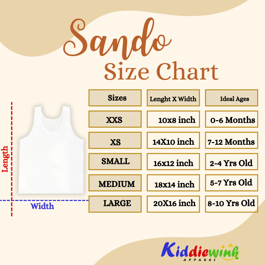Mickey Mouse Sando Top for Kids Boys 0-10 Yrs Old Tank Top Sleeveless ...
