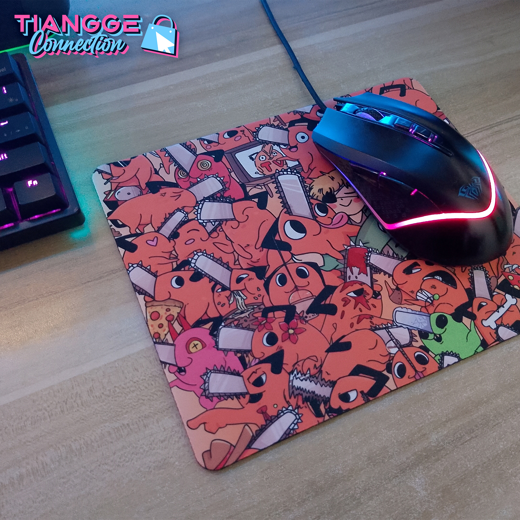 Pochita MOUSE PAD (chainsaw man anime) for pc computer laptop gadget ...