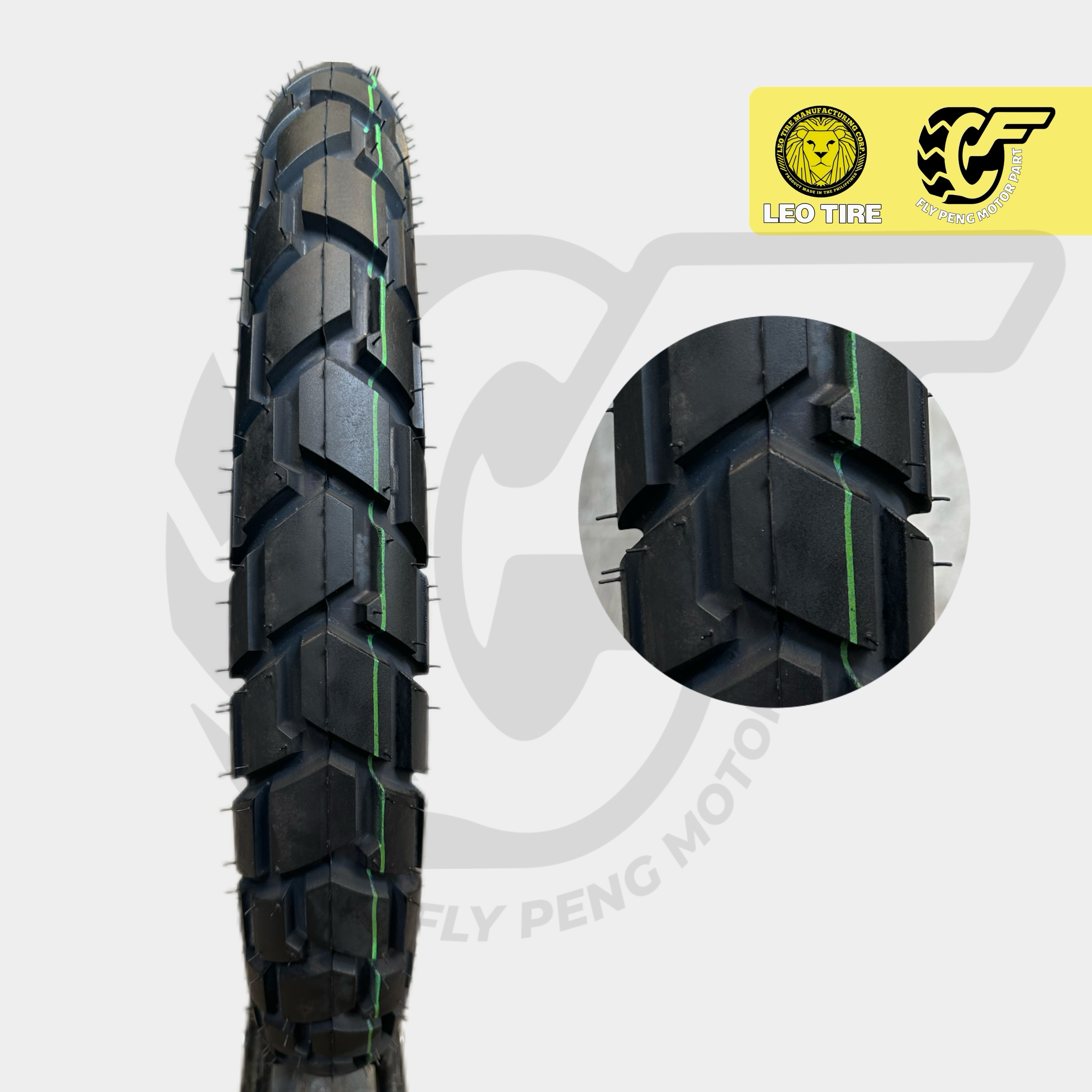 Motorcycle LEO RAPTOR tire Off-road Dual-sport tubular (TUBE TYPE ...