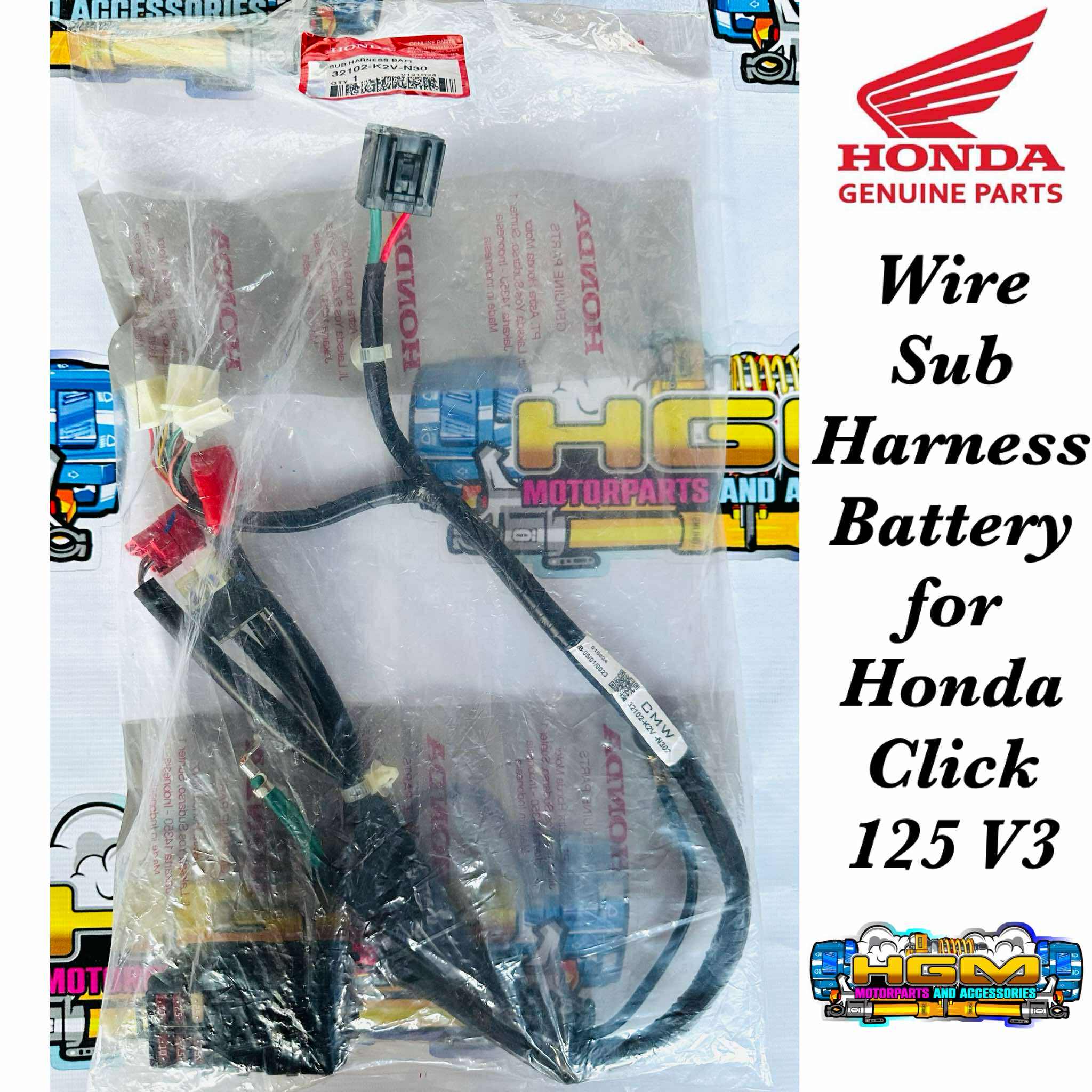 WIRE SUB HARNESS BATTERY FOR HONDA CLICK 125 V3 | HONDA GENUINE PARTS ...