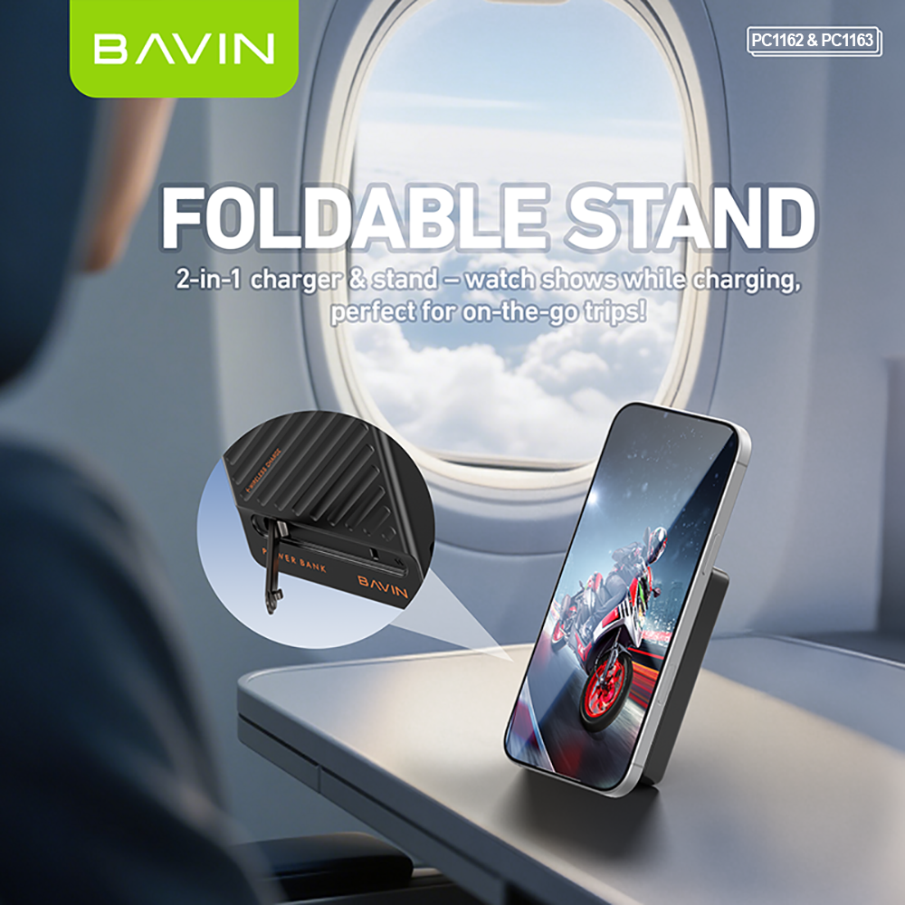 BAVIN PC1162 5000mAh / PC1163 10000mAh 22.5W PD Fast Charging Magnetic Wireless Powerbank ...