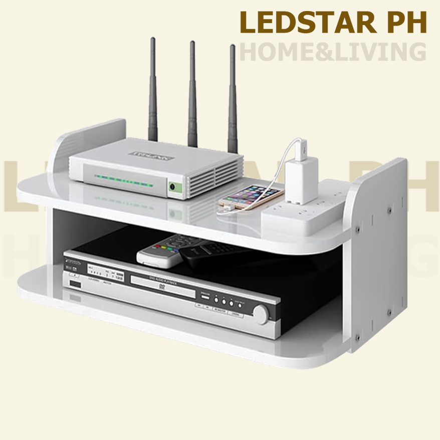 Living room TV wall set-top box rack router storage box wall wifi rack ...