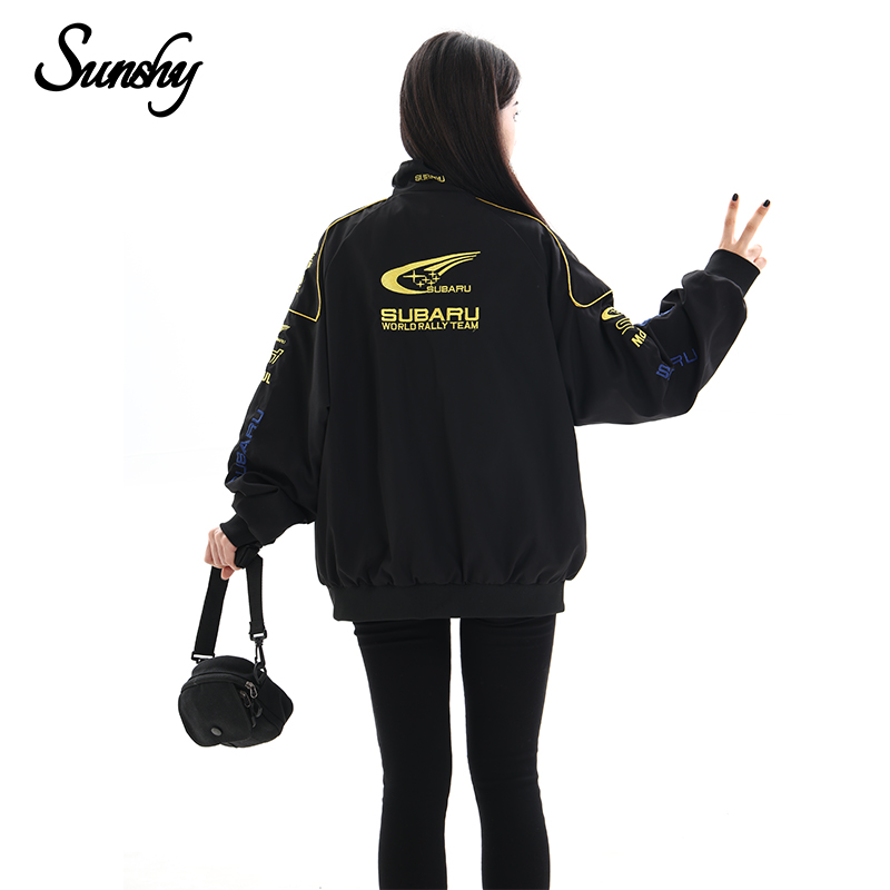 SUBARU F1 Ferrari Jacket For Women Motor Black Racing Jacket With ...