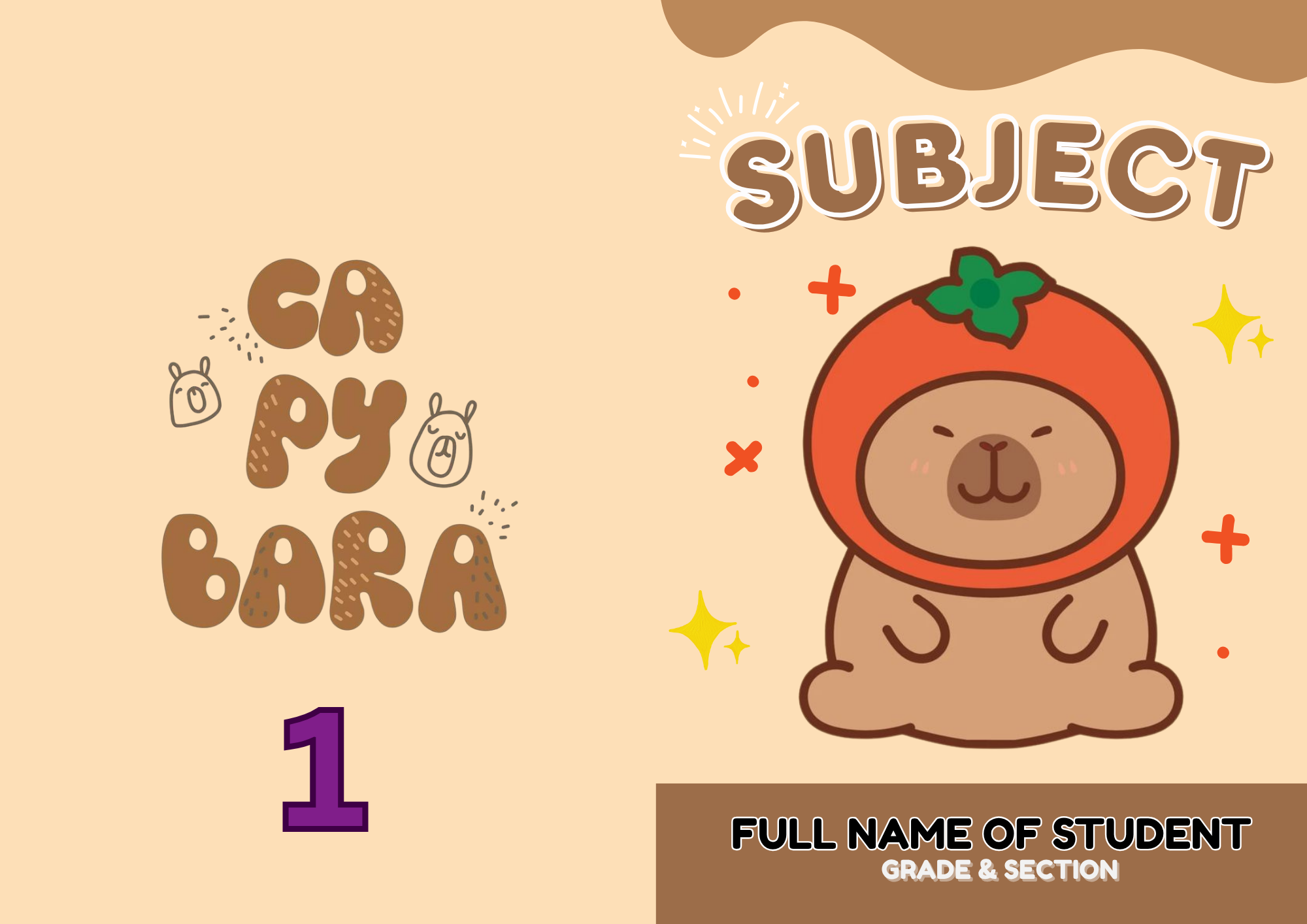 Capybara Notebook (available in Writing and composition) Customize ...