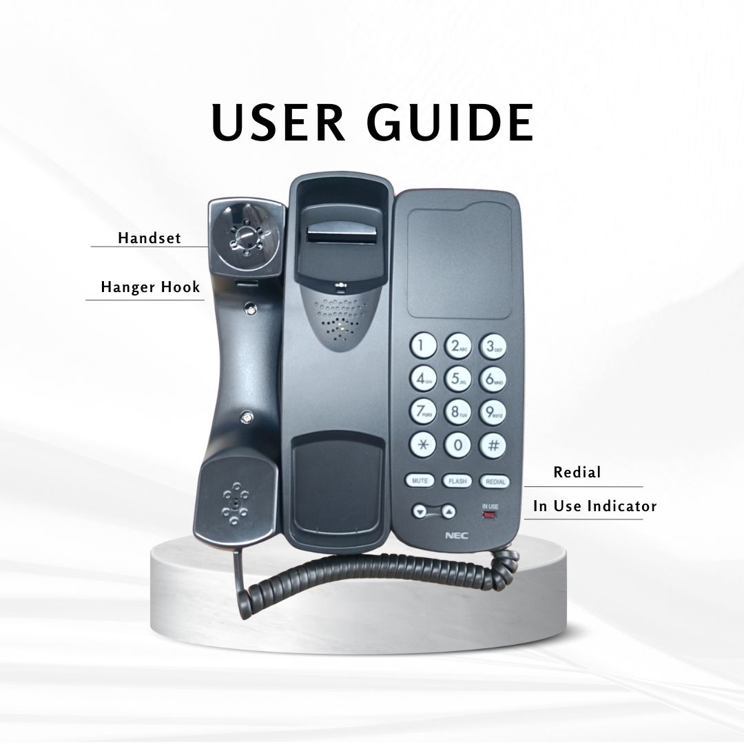 NEC Analog Single Line Telephone (Black) AT-40 TEL (EB) | Shopee ...