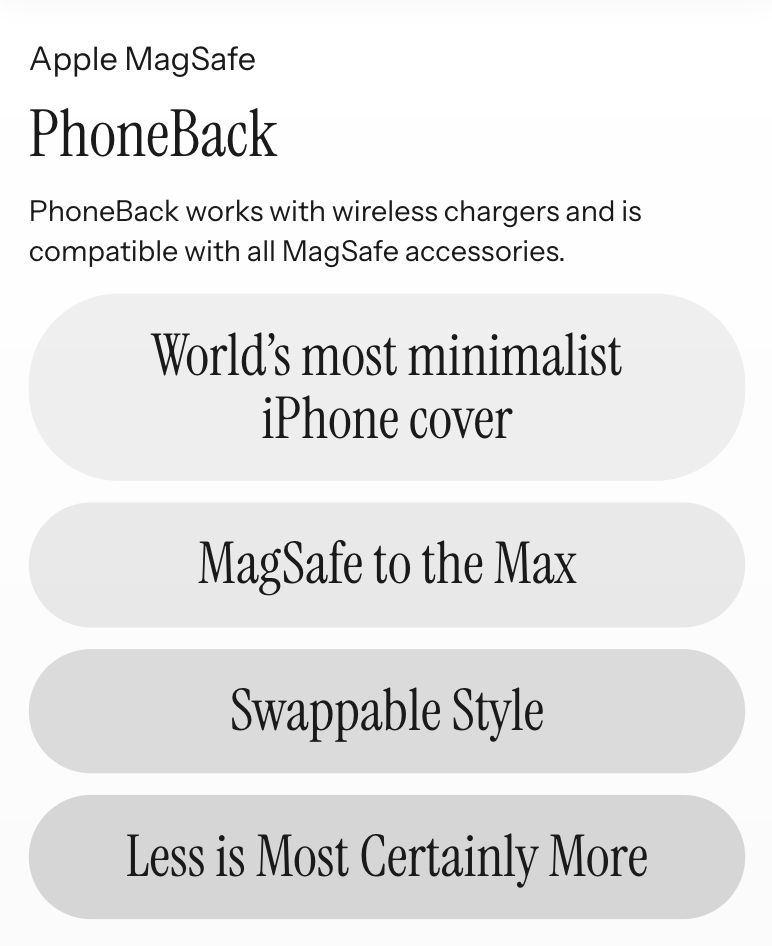 Suti PhoneBack for iPhone 16 Pro / 16 Pro Max - Silicone / Clear Thin ...