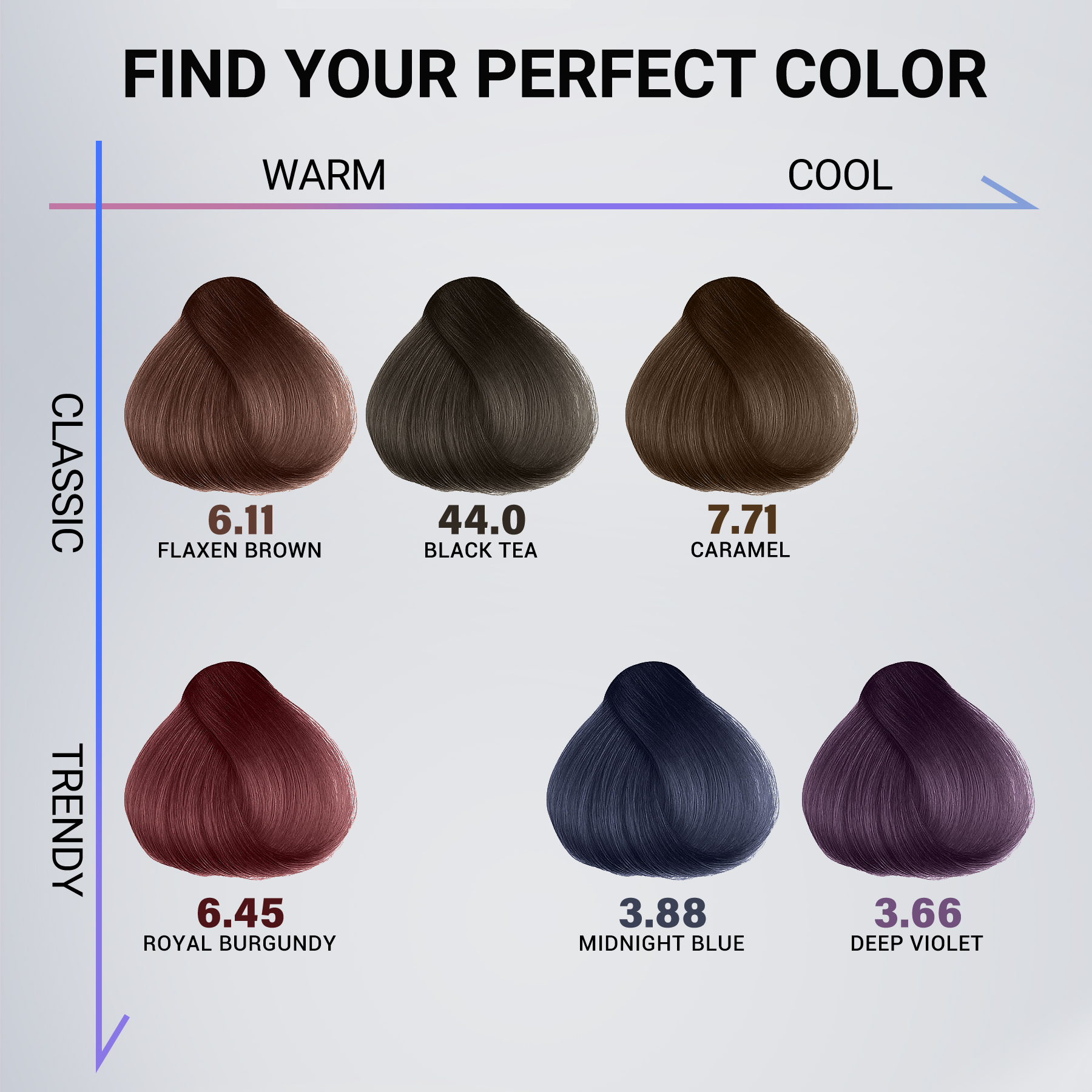 HUED Hi Sleek Comb-in Hair Color - 1 Step Salon-Fresh Formula with ...