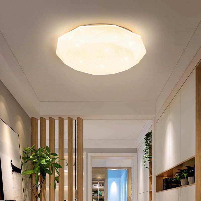 Yowxii Diamond LED Ceiling Light Tri Color Room Light For Living Room ...