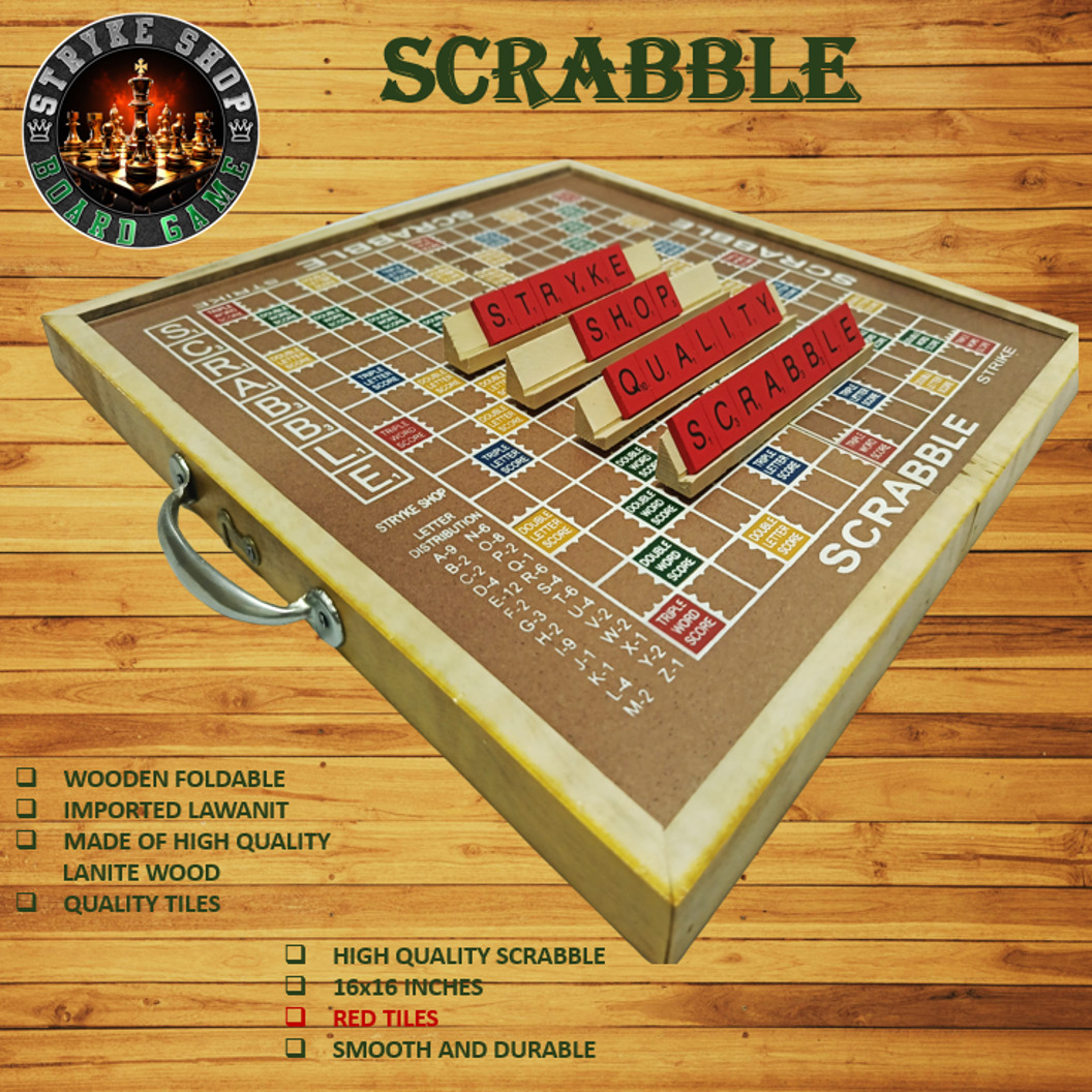 Wooden Scrabble boardgames with complete Tiles (Quality Materials ...
