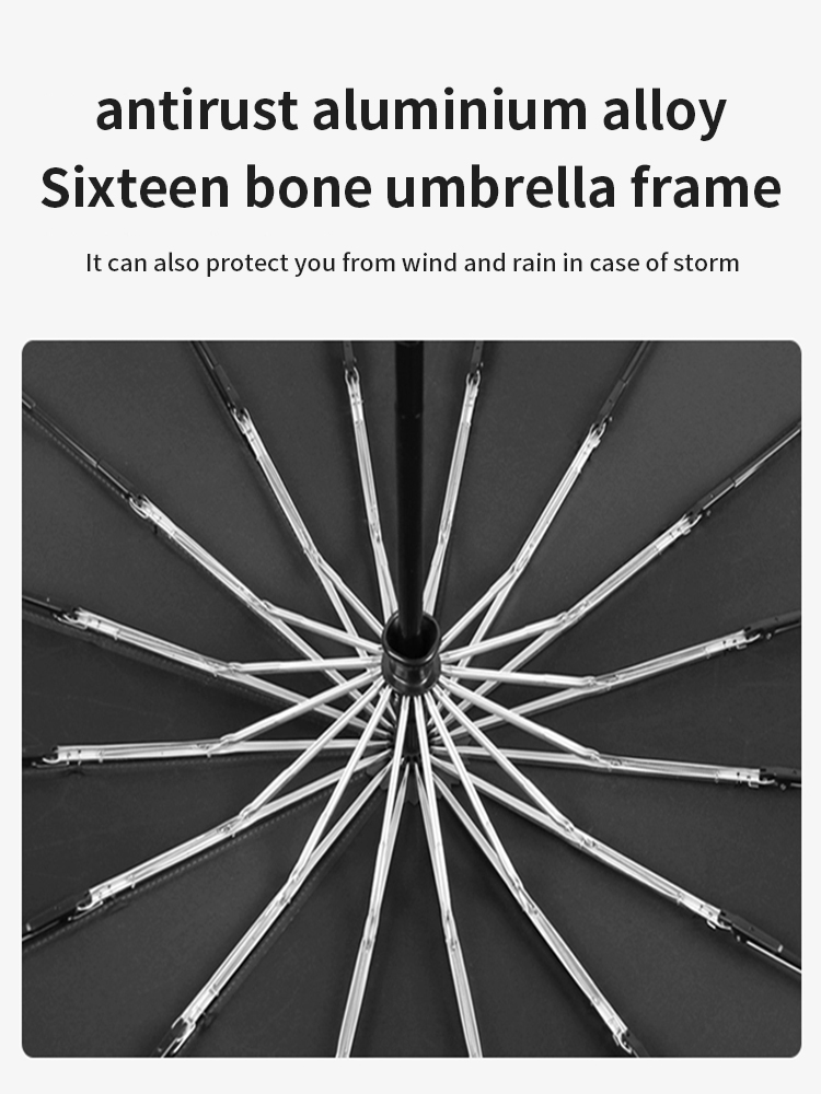 ICON 16 Bone Umbrella Windproof and UV resistant parasol Outdoor travel ...
