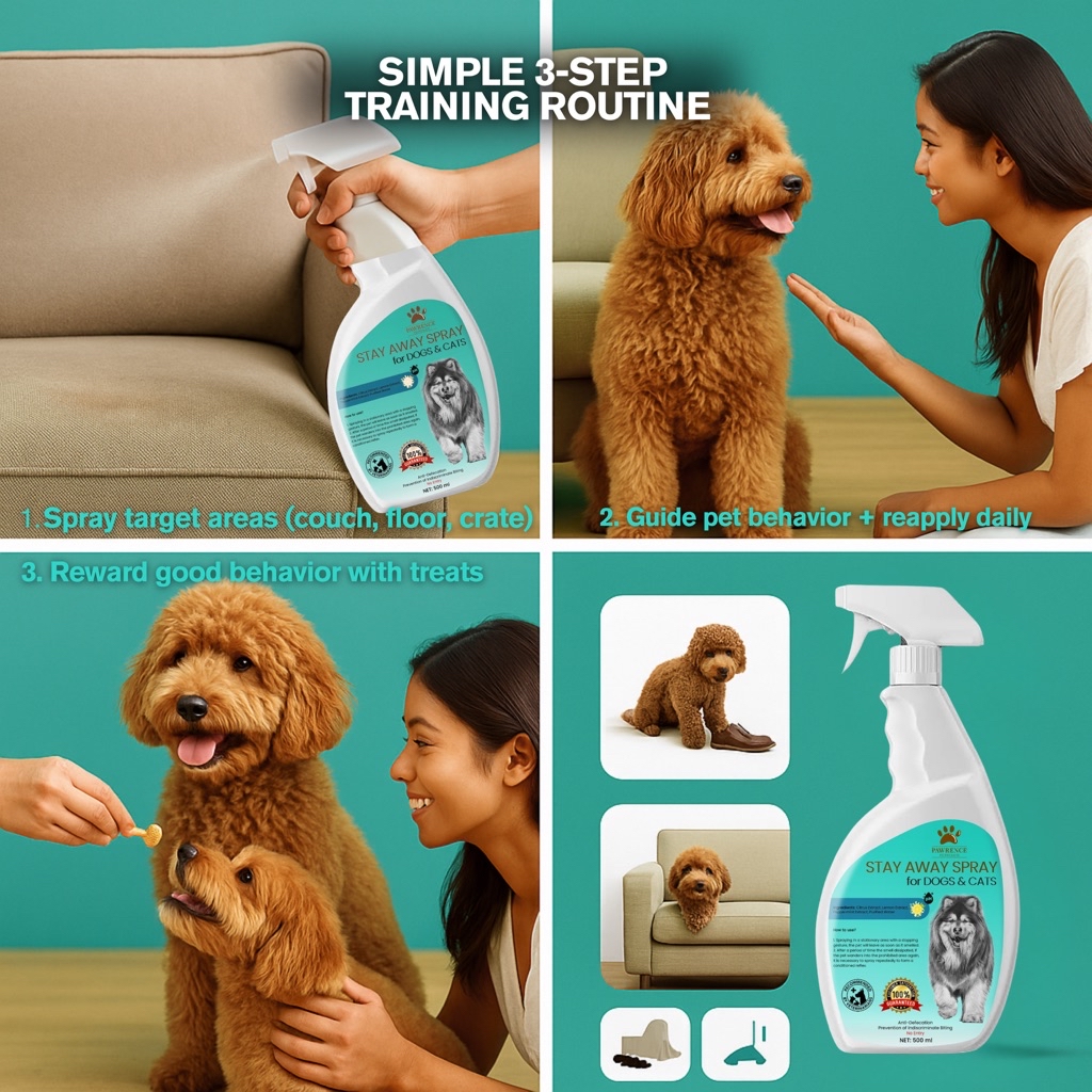 Pawrence Stay Away Spray – Pet Behavior Control Solution (Anti-Mark ...