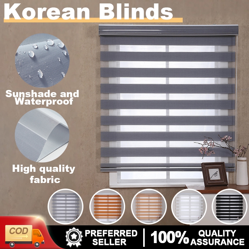 60/70/90/120/140/160/180CMKorean Blinds for Window Venetians Duo Roller ...