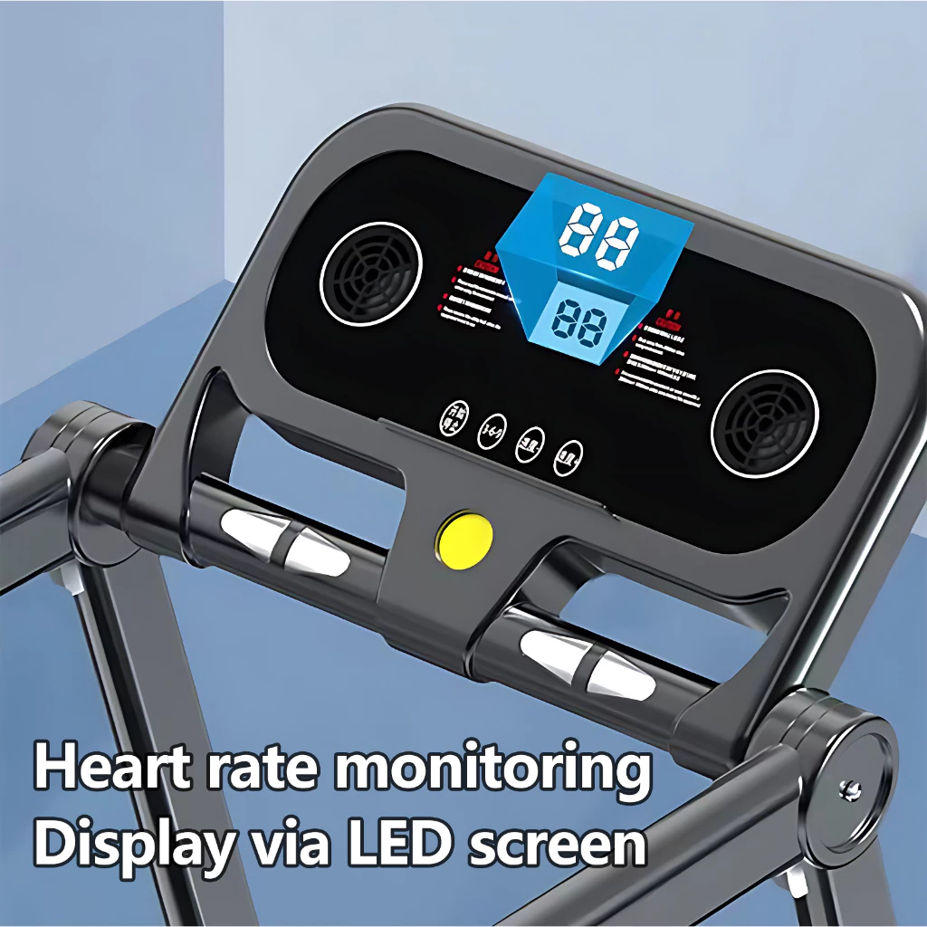 Electric Treadmill Music Heart Rate Detection APP Massager Bluetooth ...