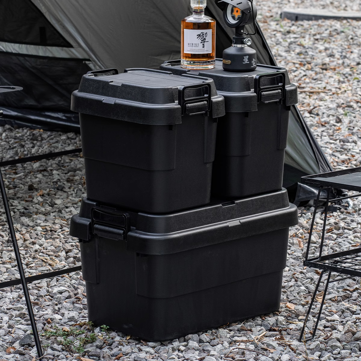 Outdoor portable storage box - Camping vehicle 70L large-capacity ...