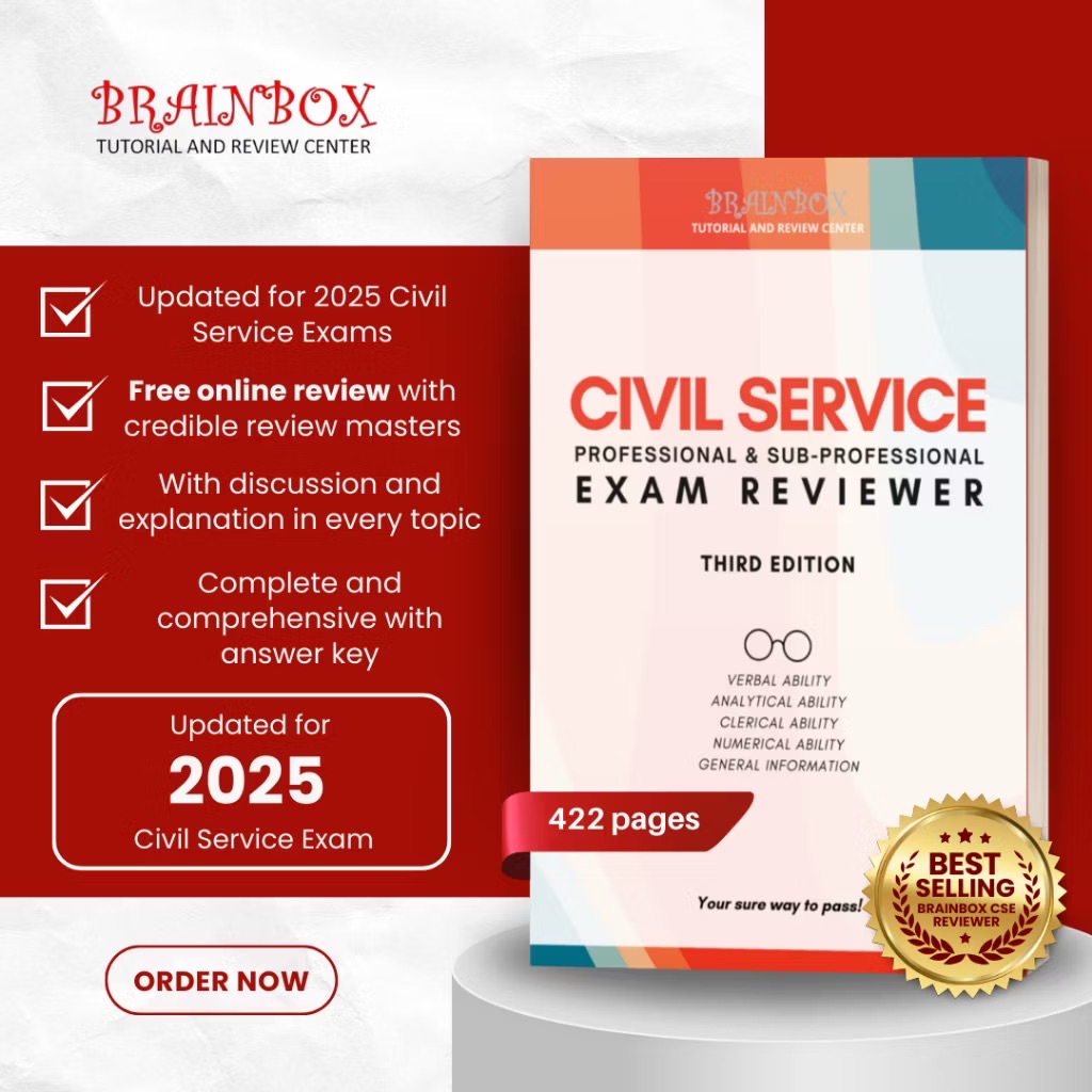 Civil Service Exam Reviewer 2026 Professional and Sub-professional ...