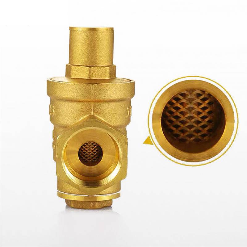 DN15 D20 D25 Brass Adjustable Water Pressure Regulator Reducer With Gauge Meter | Shopee Philippines