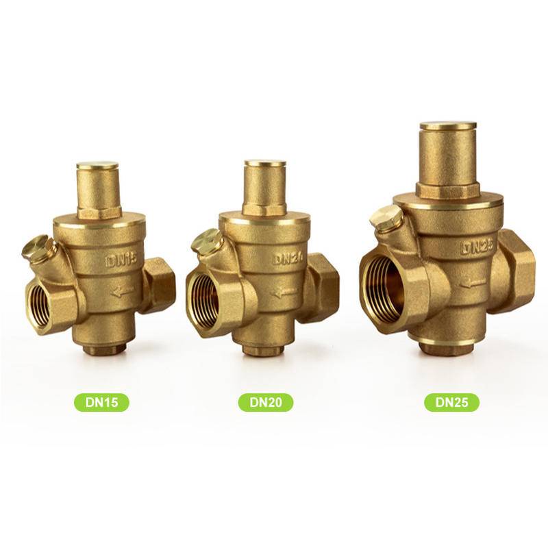 DN15 D20 D25 Brass Adjustable Water Pressure Regulator Reducer With Gauge Meter | Shopee Philippines