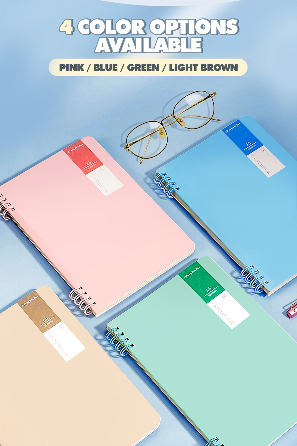 A5&B5 Morandi Spring Notebook 60 Sheets Not Prickly To The Hand Office ...