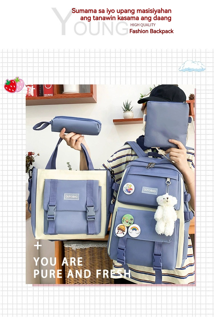 Women's Bags 4 in 1 Backpacks Fashion Backpacks Trend High School ...