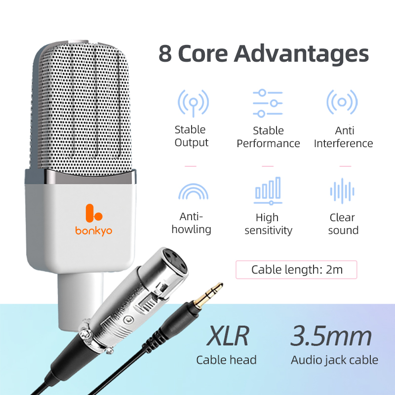 bonkyo F999 Live Soundcard Audio Mixer with Effects Audio Interface ...