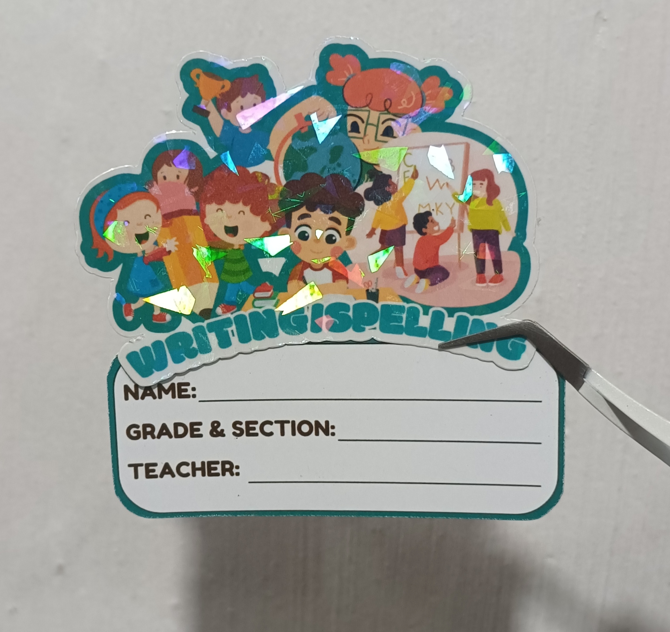 Subject Label Sticker with Free Name Label - 2"x3" for Notebook (Broken ...