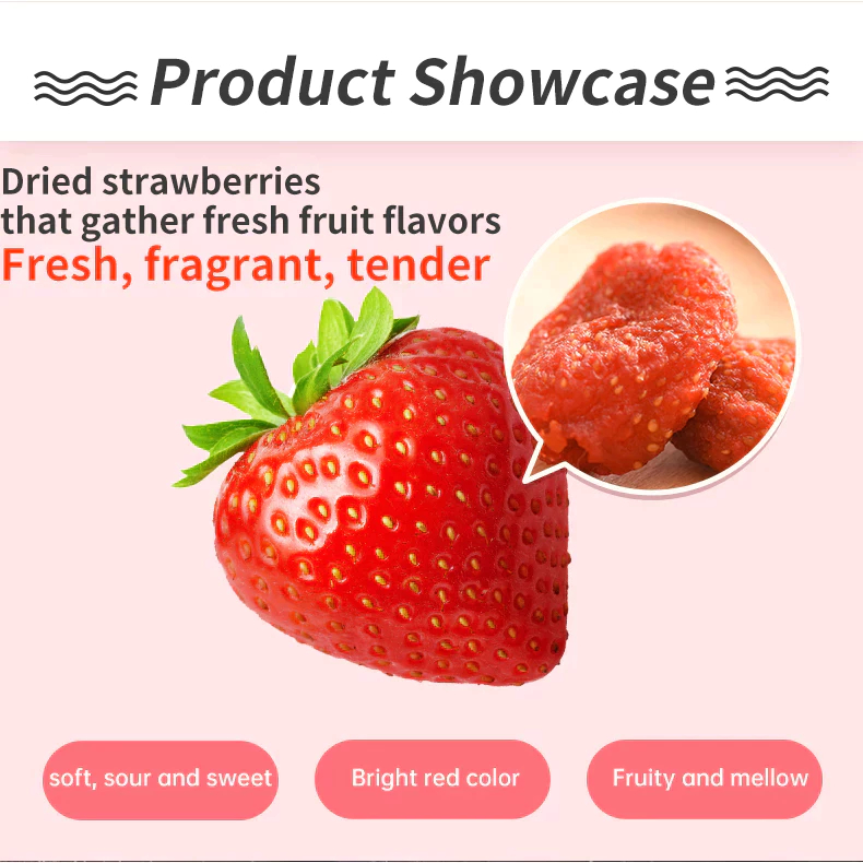 [ 3F Food ] Soft Dried Strawberry – 100% Organic, Vegan Candy ...
